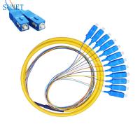 China SC UPC LSZH G657A1 Tight Tube Fiber Pigtail Patch Cord 0.9mm 1m for sale