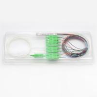 China LSZH PVC SC APC Steel Tube PLC Splitter 1x8 1260-1650nm for FTTH FTTB FTTX Network for sale