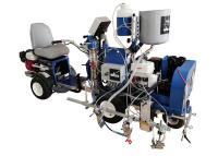 China Paint Line Marking Pavement Striping Machine Booster Pushing For Airport for sale