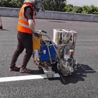 China Two Component Road Marking Pavement Striping Machine 60Lx2 Handle Pushing for sale