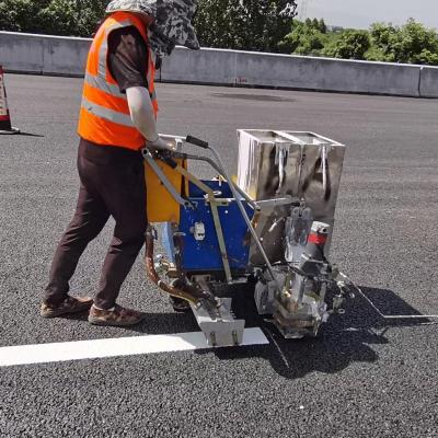 China Two Component Road Marking Pavement Striping Machine 60Lx2 Handle Pushing for sale