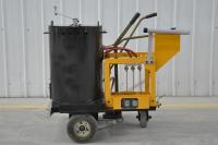 China Human Pushing Thermoplastic Road Line Marking Machine 10 To 50cm Width Shoes Choosing with 100L Paint Tank Capacity for sale