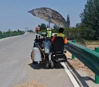 China Mini Driving Thermoplastic Road Line Marking Truck Tricycle-Extrusion Marking for sale