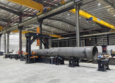 China High Mast Assembly Straightening Machine HJZ-1800 for Monopole 5G Pole 1800mm Diameter for sale