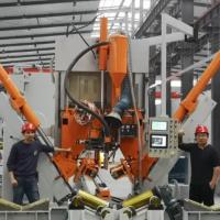 China 12m Pulse MIG CNC Pole Shut Welding |Street Light Pole Welding Machine for sale
