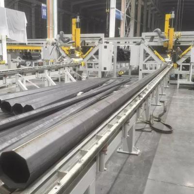 China Large Diameter 600mm Pulse MIG Light Pole Welding Machine with 12m Welding Stroke for Street Light Poles for sale