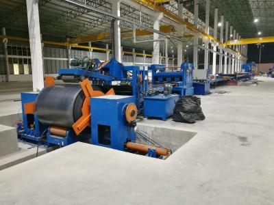 China 8m Light Pole Shut Welding Machine Round Concrete Pole Making Machine 6mm Thickness 1600mm Width for sale