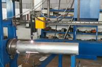 China CNC Aluminum Light Pole Cutting Machine 350/2000 with 2000mm Length and 80-350mm Diameter Range for sale