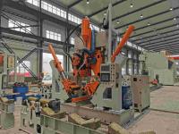 China CNC 5G Pole Shut Welding Machine HM800/14000 - 14m Length, 200-800mm Diameter Range, Submerged Arc Welding for sale