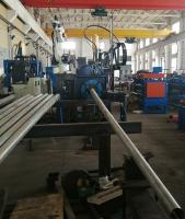 China Robot Base Plate Welding and Door Cutting Combination Machine RW-DC120/300 for 120-300mm Poles with 12-16 Minute Cycle Time for sale