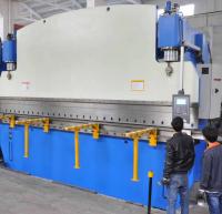 China CNC Hydraulic Press Brake 2x650 Ton 6000mm Throat Depth 1000mm for Light Pole Making for sale