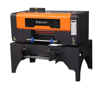 China UV DTF Flatbed Printer XP-600 3 Heads 300mm Printhead Long Service Life Glass Ceramic Crystal Label Printer for sale