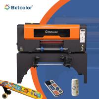 China Crystal UV DTF Printer 30cm Wide Roll Sticker Digital Printing Plotter with Print Head for sale