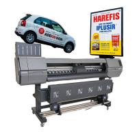 China Eco Solvent Printer 160cm Large Format 2 Head 4 Color Outdoor Banner Vinyl Printing Machine for sale