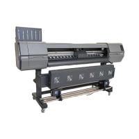 China 1.6M Eco Solvent Large Format Printer 6 Color I3200 3 Heads for sale