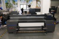 China Industrial Digital Large Format Printer HB1806 6 Heads 1.8m Hybrid UV Printer Three Row UV Mesh Belt for sale