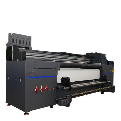 China I3200 UV Flatbed Printer 1.8m 6 Heads 4 Colors Large Mesh Belt Machine for sale
