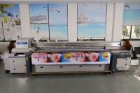 China EP2212 12-Head Hybrid UV Printer 2.2m Flatbed Roll for Kt Board Leather Film for sale