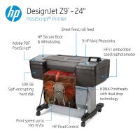 China HP DesignJet Z9 24 Inch Color Inkjet Printer Industrial CAD Photo Printer for sale