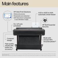 China Industrial CAD Printer HP DesignJet T650 24 Inch Color Inkjet Plotter for sale