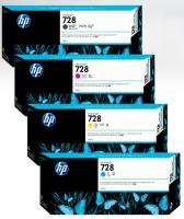 China HP 728 300ml Original Ink Cartridge Full Color for DesignJet T830 T730 Printers for sale