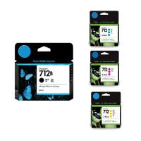 China Original HP 712 Large Format Ink Cartridge 3-Pack 29ml Black for HP T250 T650 Plotter for sale