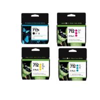 China Original HP 712 Large Format Ink Cartridge 3-Pack 29ml Black for HP T250 T650 Plotter for sale
