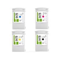 China Betcolor 847B Compatible Dye Ink 400ml Disposable Chip for HP DesignJet T1600 T2600 T1700 for sale