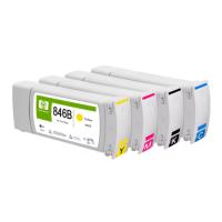 China Betcolor 846B Compatible Dye Ink Cartridge for HP PageWide XL8000 300ml Disposable Chip for sale