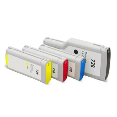 China Betcolor Domestic 728 Dye Ink Cartridge 130ml Disposable Chip Compatible HP T730 T830 for sale