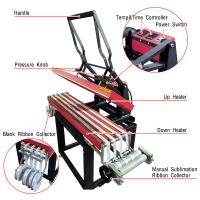 China Small Roll to Roll Heat Press Sublimation Machine 25x100cm for Polyester Lanyard Ribbon Transfer for sale