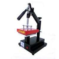 China Manual Shaking Head Heat Press Machine 15x15cm for Garment Logo Marking Equipment for sale