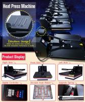 China Automatic 220V T-Shirt Sublimation Flat Heat Press Machine 38x38cm Electric Driven for sale