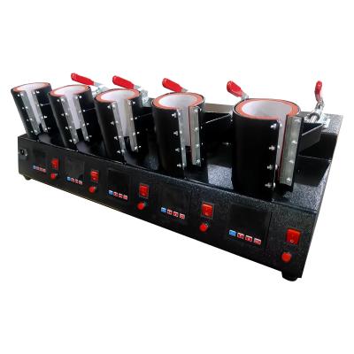 China 5 in 1 Automatic Electric Mug Heat Press Machine Digital Control 11oz 15oz Sublimation for sale