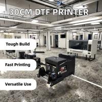 China Industrial 30cm Desktop DTF Printer All-in-One High Speed for Garment and Pet Film for sale