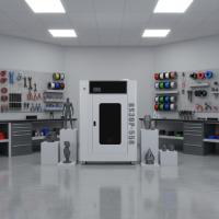China BS3DP-558 3D Printer Driver Software Solution 430x700 mm Build Volume Dual Extruder Auto Leveling ABS PLA Resin for sale