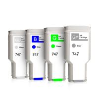 China Betcolor 747 300ml Compatible Inkjet Cartridge for HP DesignJet Z6 Z9 Printers Disposable Chip Bulk Pack Dye Ink for sale