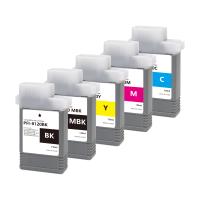 China Betcolor PF-8120 130ml Disposable Chip Ink Cartridge for Canon TM-5200/5300 Series 6-Color Pack for sale