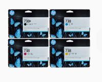 China Original HP738 130ml Ink Cartridge 498N5A 498N6A 498N7A 498P2A for Digital Printing Multi-Color for sale