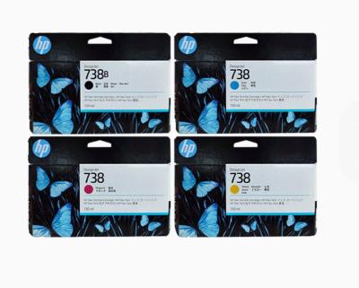 China Original HP738 130ml Ink Cartridge 498N5A 498N6A 498N7A 498P2A for Digital Printing Multi-Color for sale