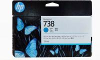 China Original HP738 130ml Ink Cartridge 498N5A 498N6A 498N7A 498P2A for Digital Printing Multi-Color for sale