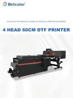 China Betcolor 60cm DTF Printer for T-Shirt Custom Digital Printing with White Ink Hot Stamping for sale