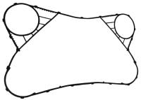 China Heavy Duty Plate Heat Exchanger Gaskets NBR EPDM HNBR Viton -15 to 250 C Custom Fit for sale