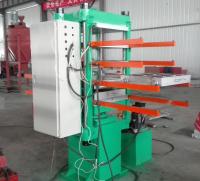 China Rubber Tile Vulcanizing Machine with Manual Mould Push-Out Device for Batch Vulcanization and 4 Layers Efficiency for sale