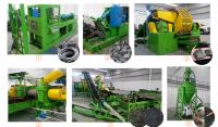 China Full Automatic Rubber Powder Making Machine / Waste Tyre Recycling Production Line for sale