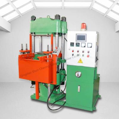 China Hydraulic 4 Column Plate Vulcanizing Press / Rubber Oil Seal Making Machine for sale
