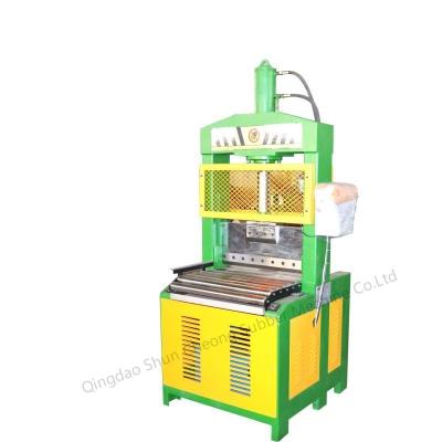China Single Knife Hydraulic Rubber Bale Cutting Machine / Rubber Plastic Pipe Cutter for sale
