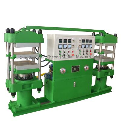 China Duplex Rubber Oil Seal Plate Compression Moulding Forming Equipment With Push-Pull Device for sale