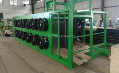 China Horizontal type 250kw rubber batch off cooler for cooling conveyor belt line for sale