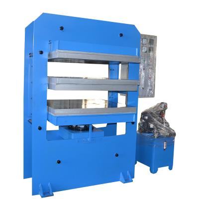 China High Standard PLC Control Hydraulic Rubber Vulcanizing Press Machine with 300mm Cylinder Stroke and 0-100MPa Pressure Range for sale